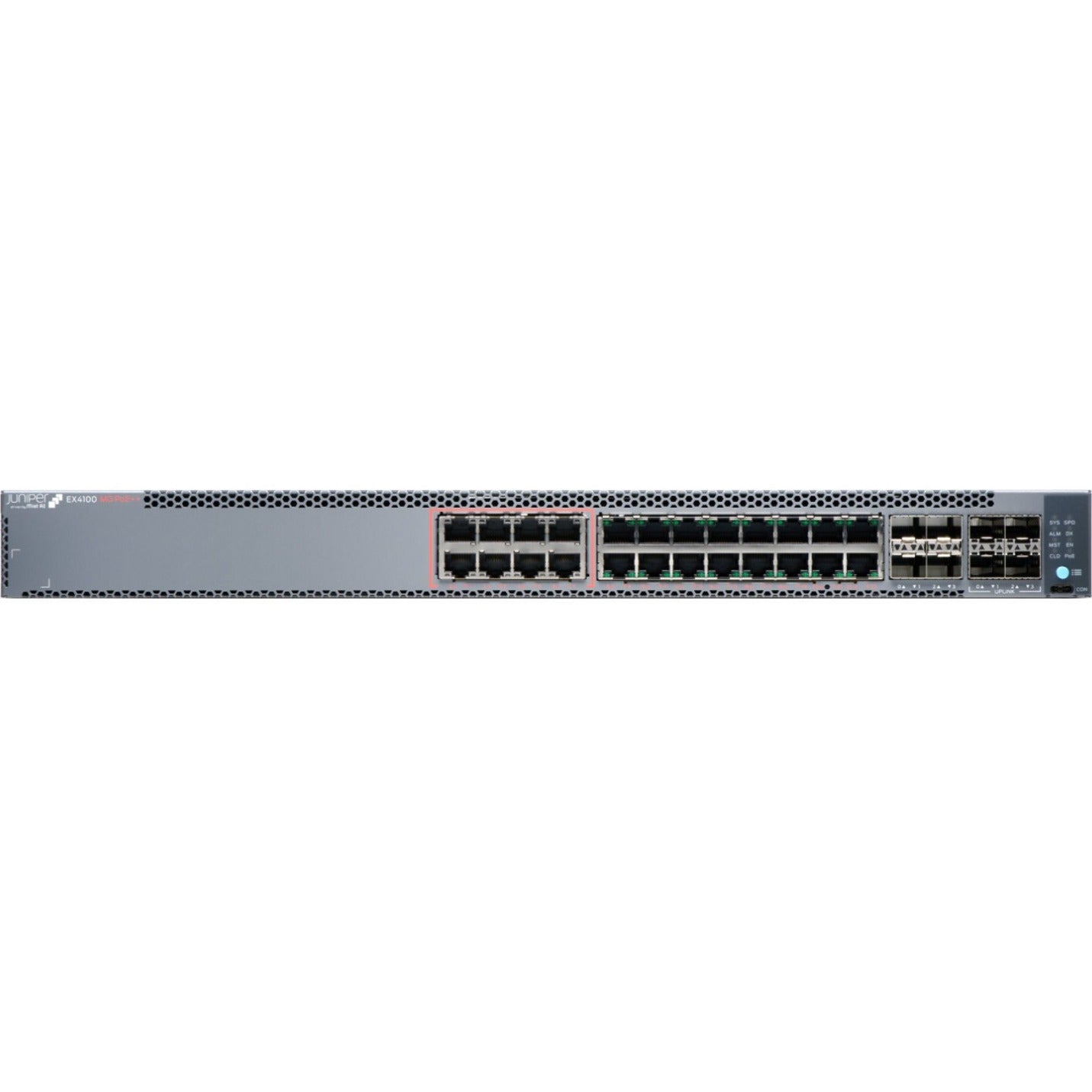 Juniper EX4100-24MP Ethernet Switch, 24 Ports, 740W PoE Budget, Lifeti ...