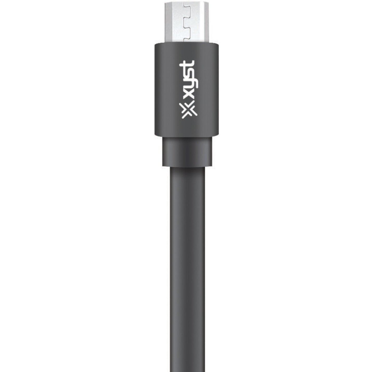 XYST XYS-M4204F Charge and Sync USB to Micro USB Flat Cable, 4 Ft. (Bl ...