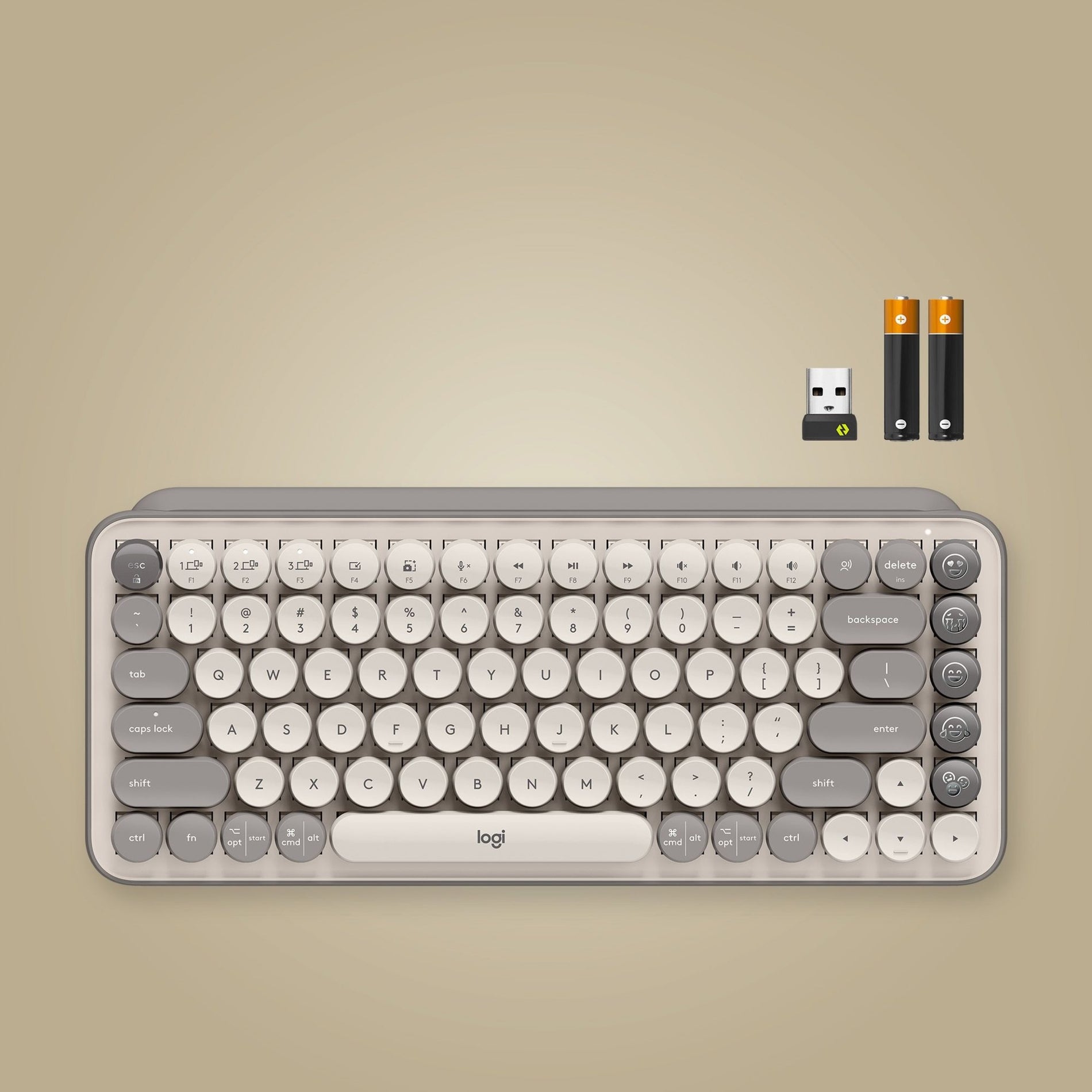 Logitech 920-011232 POP Keys Wireless Mechanical Keyboard - Mist, Comp ...