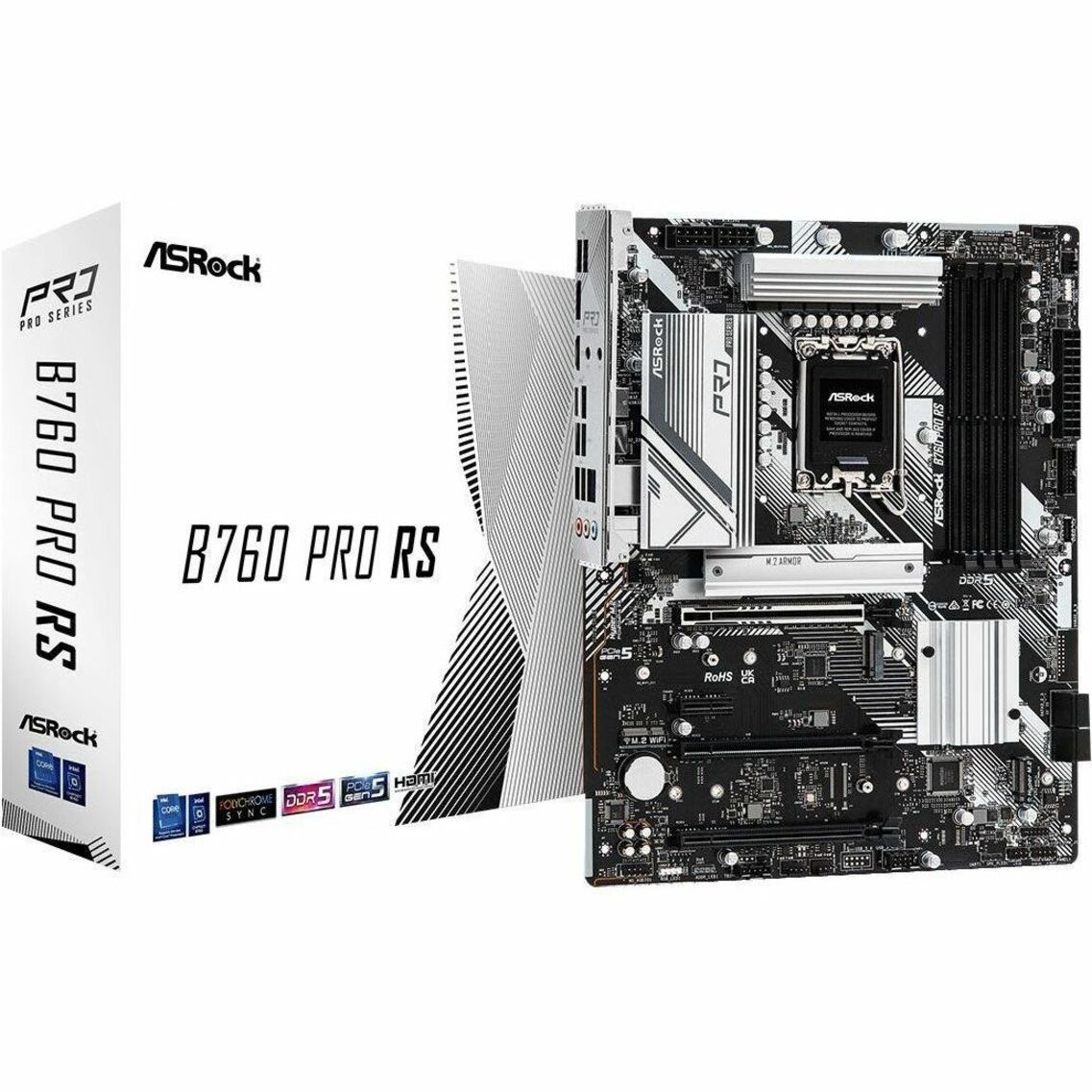 ASRock B760 PRO RS Gaming Desktop Motherboard - Intel B760 Chipset, So ...