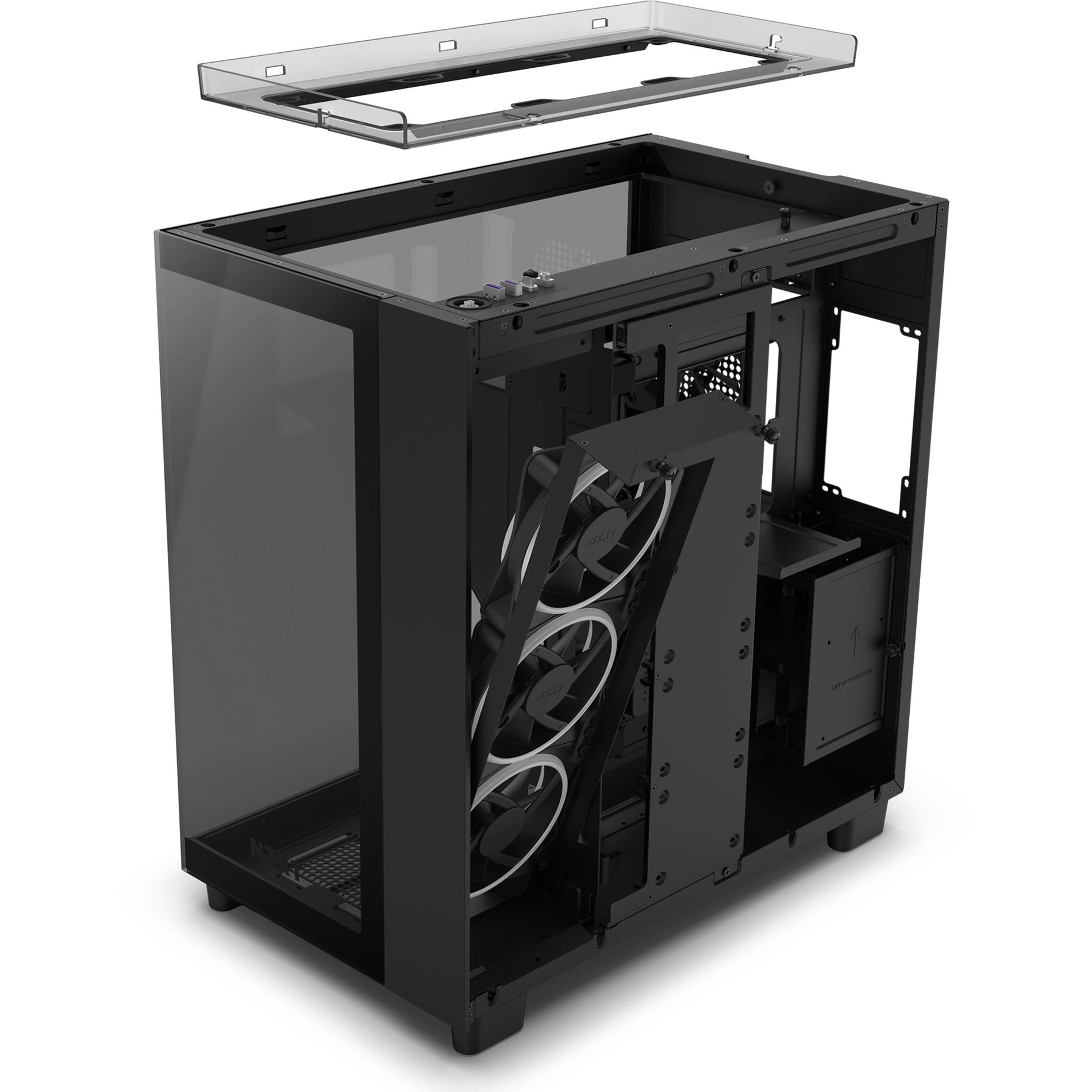 NZXT CM-H91EB-01 H9 Elite Premium Dual-Chamber Mid-Tower Airflow Case ...