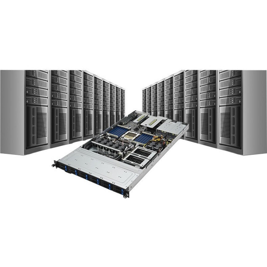 Asus RS500A-E12-RS12U-12W16B Barebone System, 1U AMD EPYC9004 LGA6096 ...