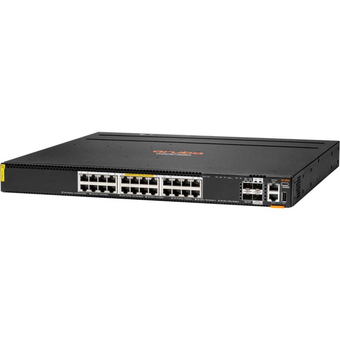 Aruba R8S89A CX 6300 Layer 3 Switch, 24 Port PoE, 2x50G, 2x25G ...