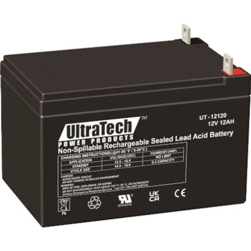 Ultratech IM Series 12V 12AH SLA Battery, Rechargeable, Maintenance-Fr ...