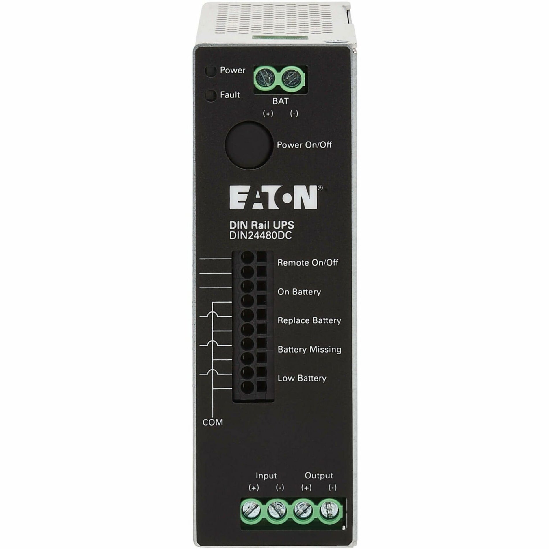 Eaton DIN24480DC General Purpose UPS, 480VA DIN Rail UPS, 24V DC Input ...