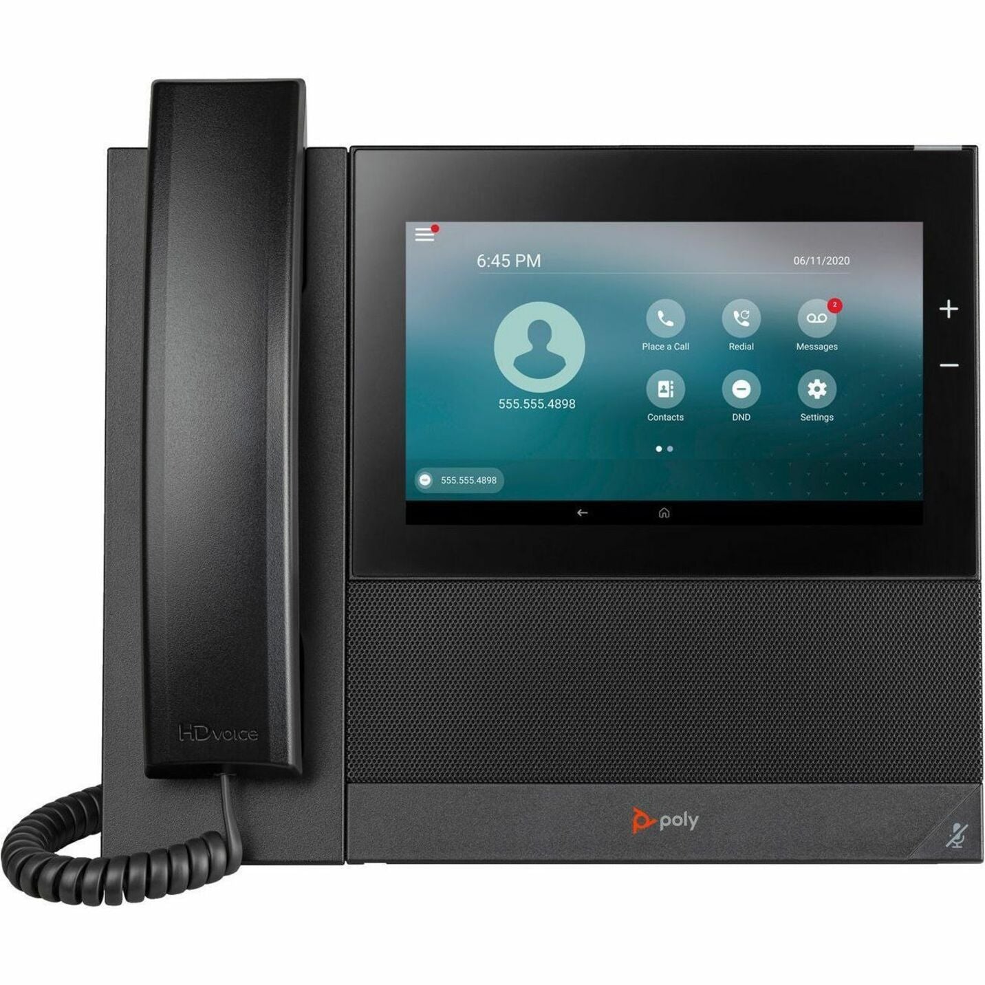 Poly 82Z85AA CCX 600 IP Phone, Corded/Cordless, Bluetooth, Wi-Fi, Blac ...