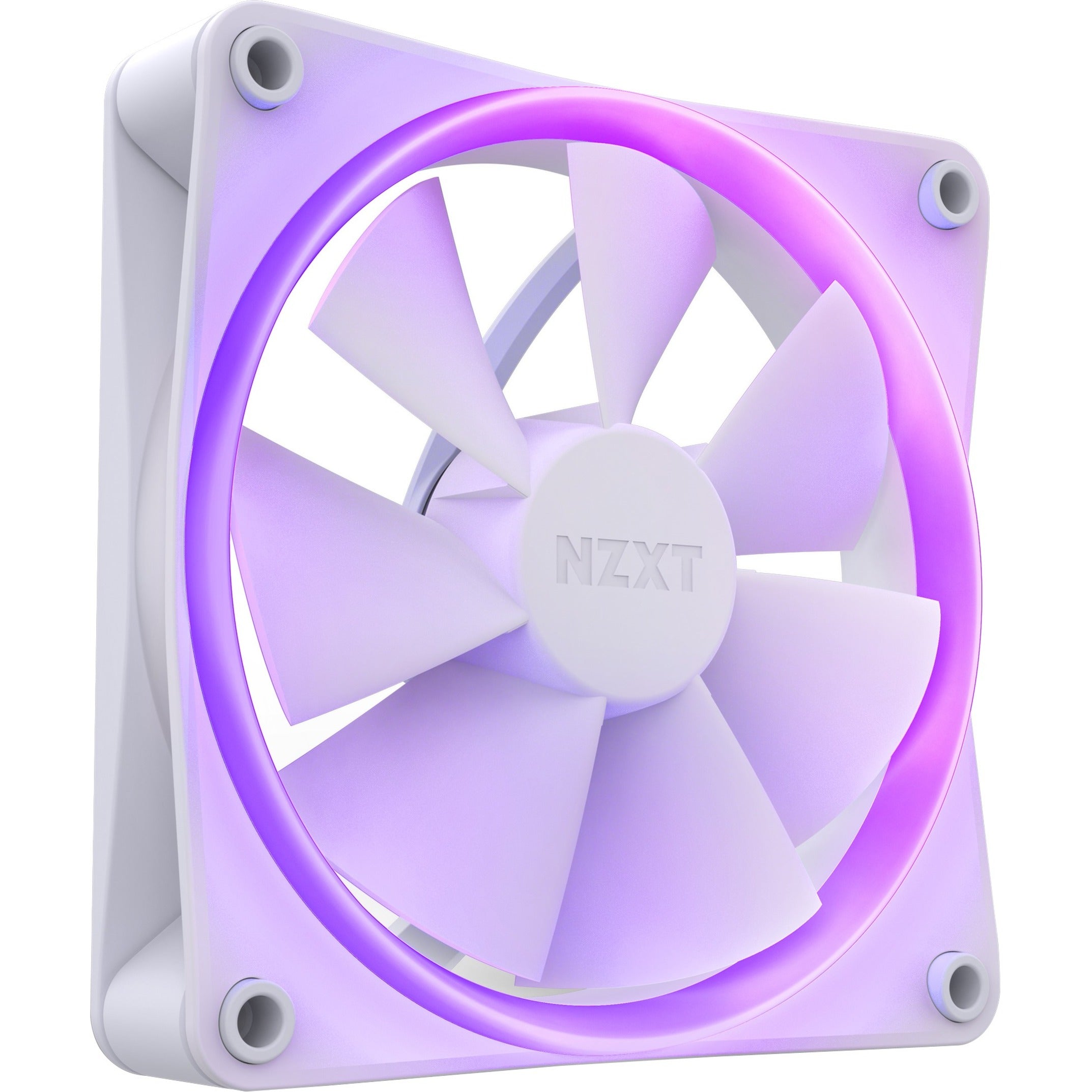 NZXT RF-C12SF-W1 F120 RGB Core Cooling Fan - 1 Pack, LED Color RGB, Ma ...