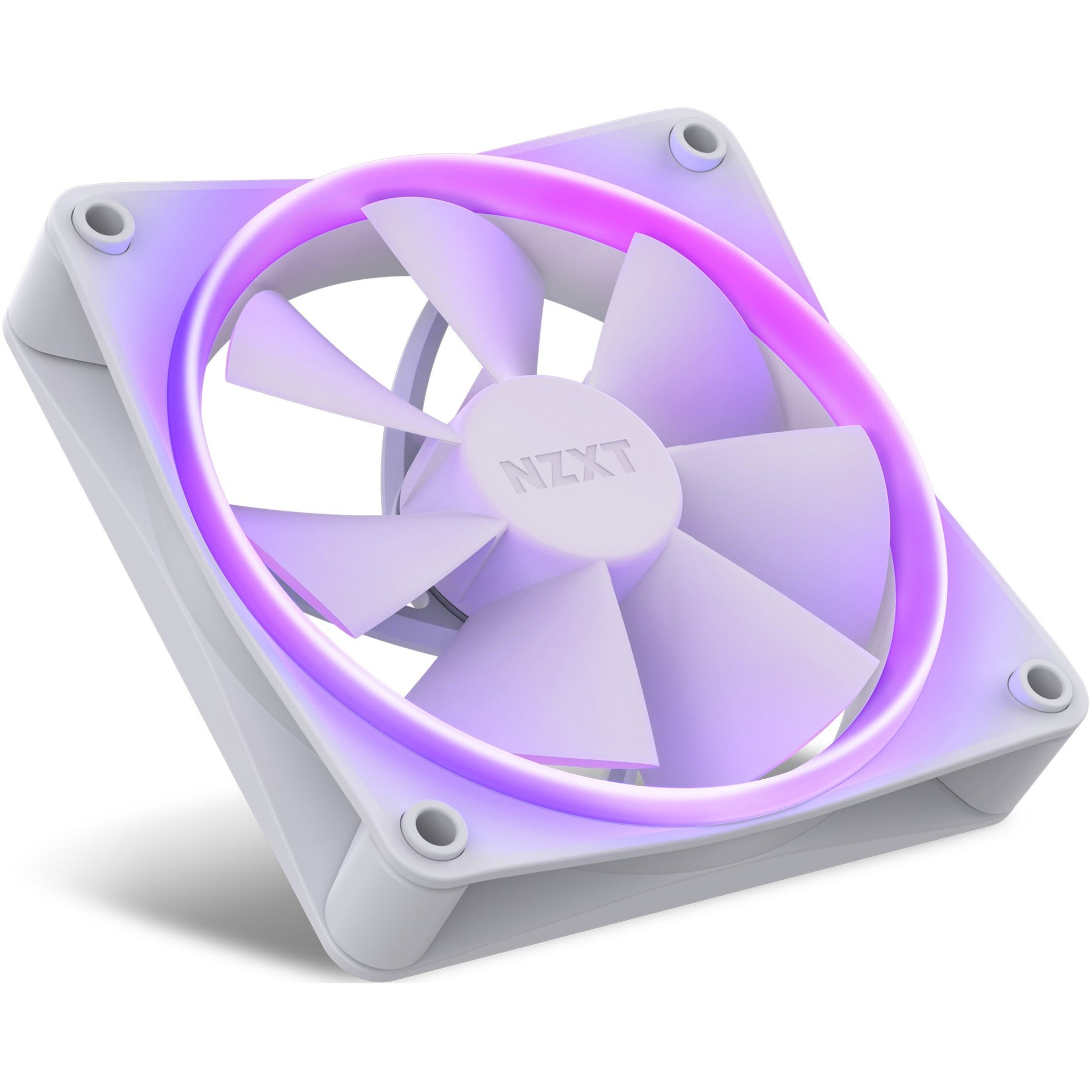 NZXT RF-C12SF-W1 F120 RGB Core Cooling Fan - 1 Pack, LED Color RGB, Ma ...