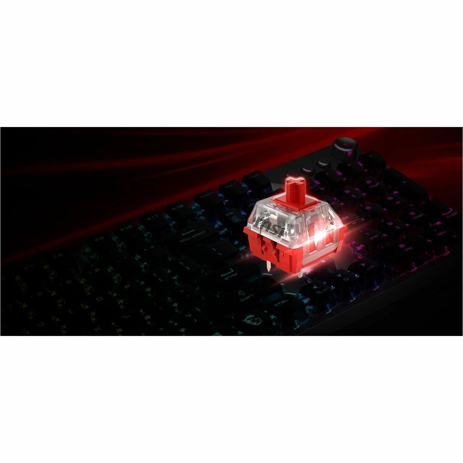 MSI VIGORGK71RAM VIGOR GK71 SONIC Gaming Keyboard, RGB LED Backlight ...