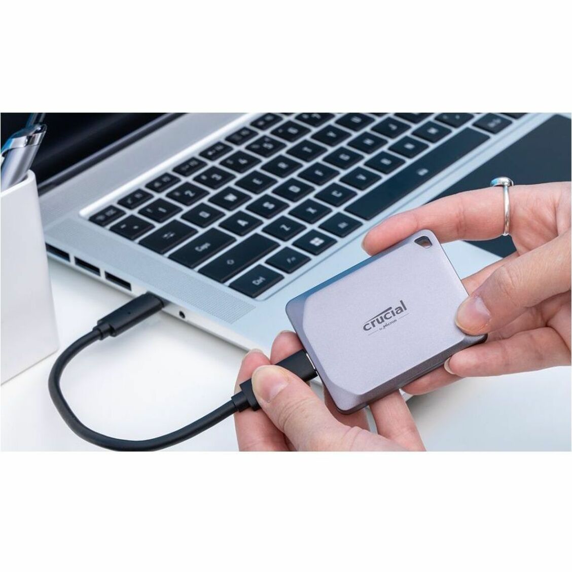 Crucial CT1000X9PROSSD9 X9 Pro 1TB Portable SSD, USB 3.2 (Gen 2) Type ...