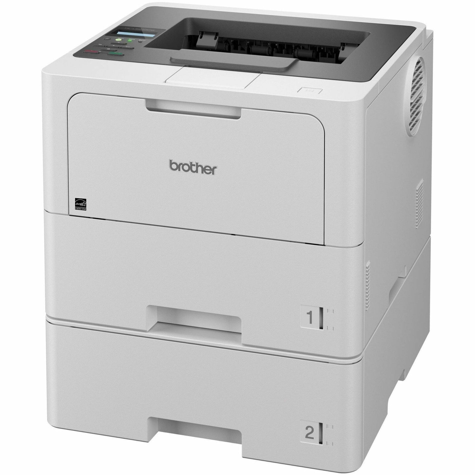 Brother HLL6210DWT HL-L6210DWT Business Monochrome Laser Printer, Dual ...