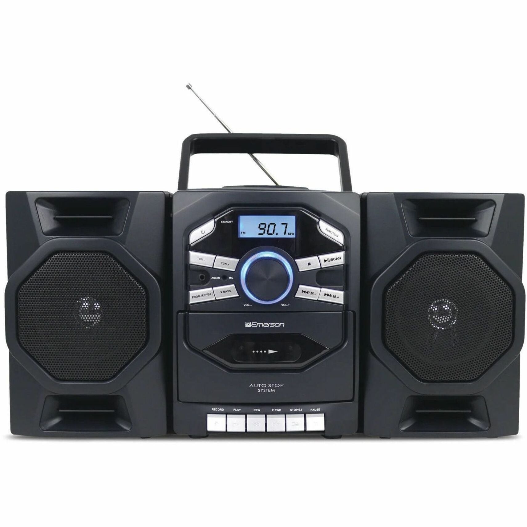 Emerson EPB-4000 Portable CD & Cassette Stereo Boombox With AM/FM Radi ...