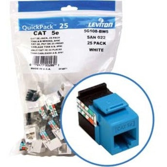 Leviton GigaMax 5e Channel-Rated Network Connector, RJ-45 Female Keyst ...